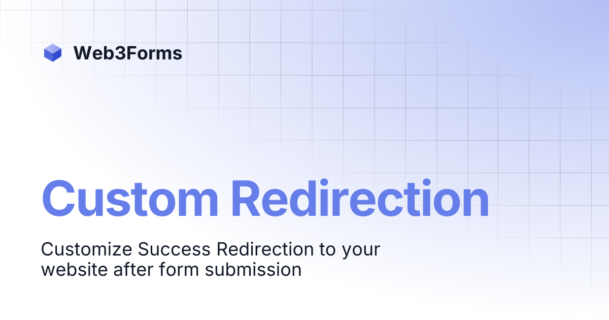 Custom Redirection | Web3Forms