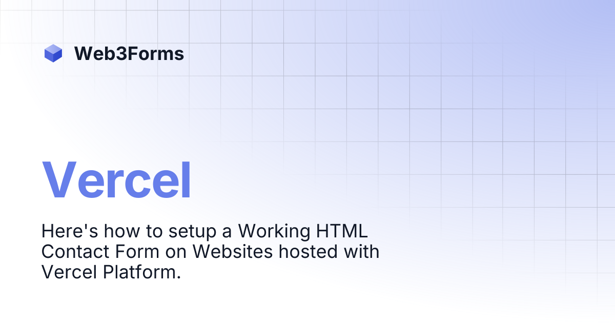 Vercel | Web3Forms