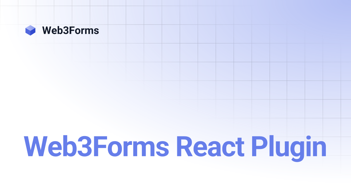 Web3Forms React Plugin | Web3Forms