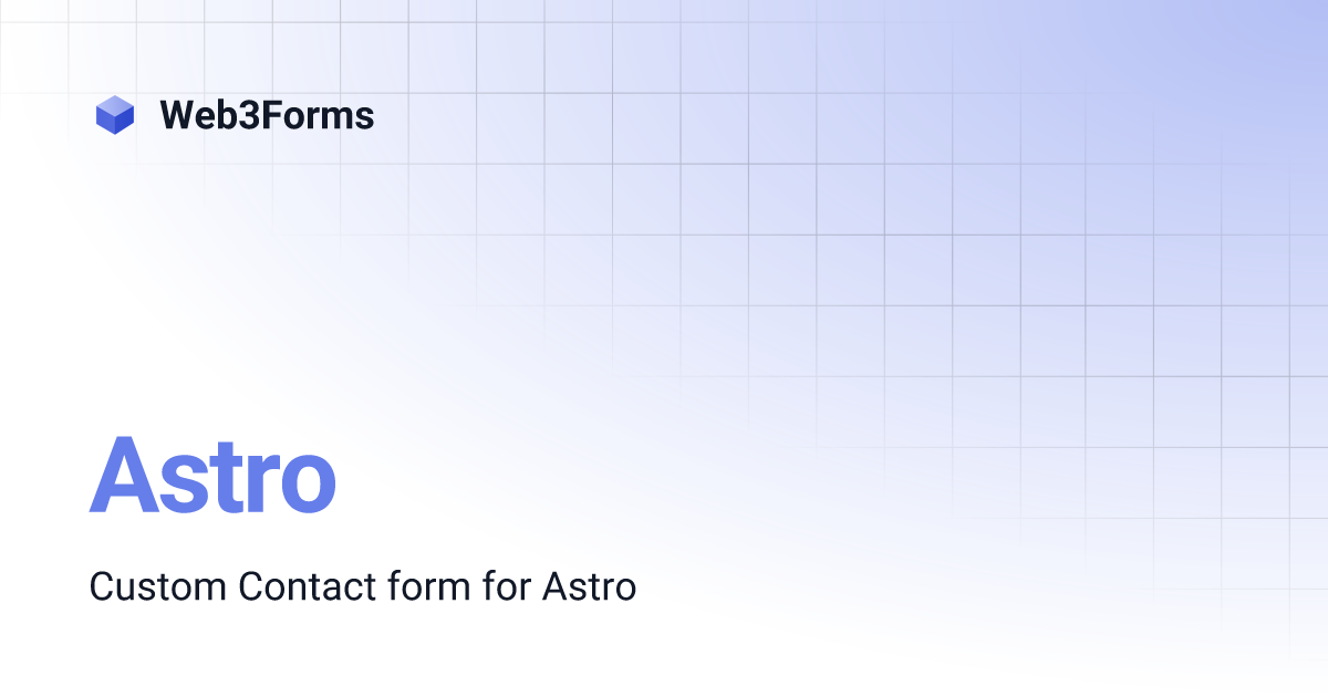 Astro | Web3Forms